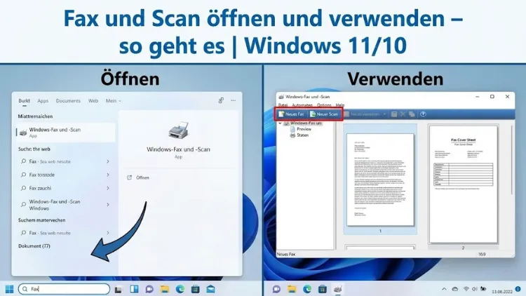 Fax und Scan öffnen und verwenden – so geht es | Windows 11/10