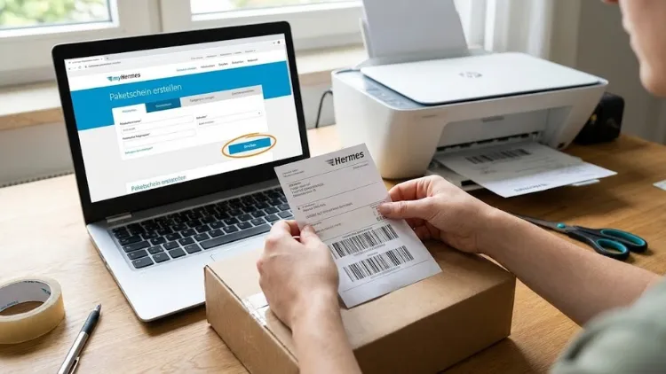 Hermes-Paketschein erstellen und drucken – so geht es | Anleitung