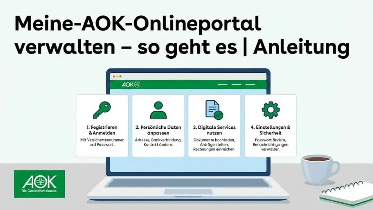 Meine-AOK-Onlineportal verwalten – so geht es | Anleitung